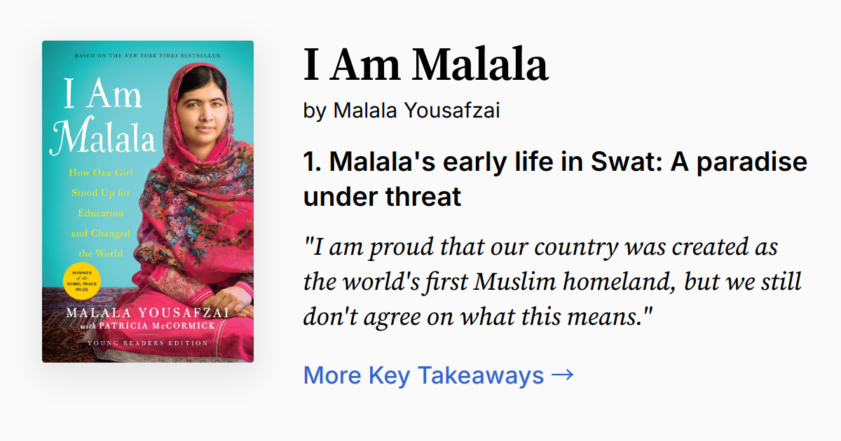 I Am Malala by Malala Yousafzai | Summary, Quotes, FAQ, Audio