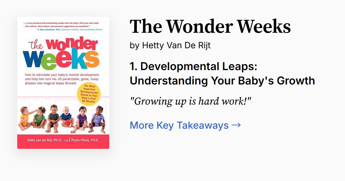 The Wonder Weeks | Summary, Audio, Quotes, FAQ