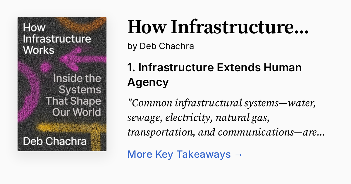 How Infrastructure Works | Summary, Audio, Quotes