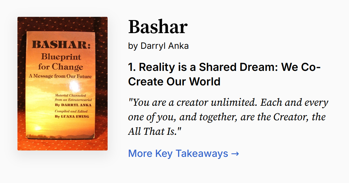 Bashar by Darryl Anka | Summary, Quotes, FAQ, Audio