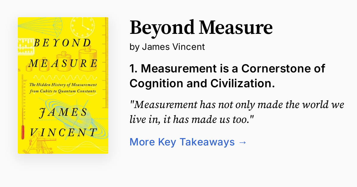 Beyond Measure by James Vincent | Summary, Audio, Quotes, FAQ