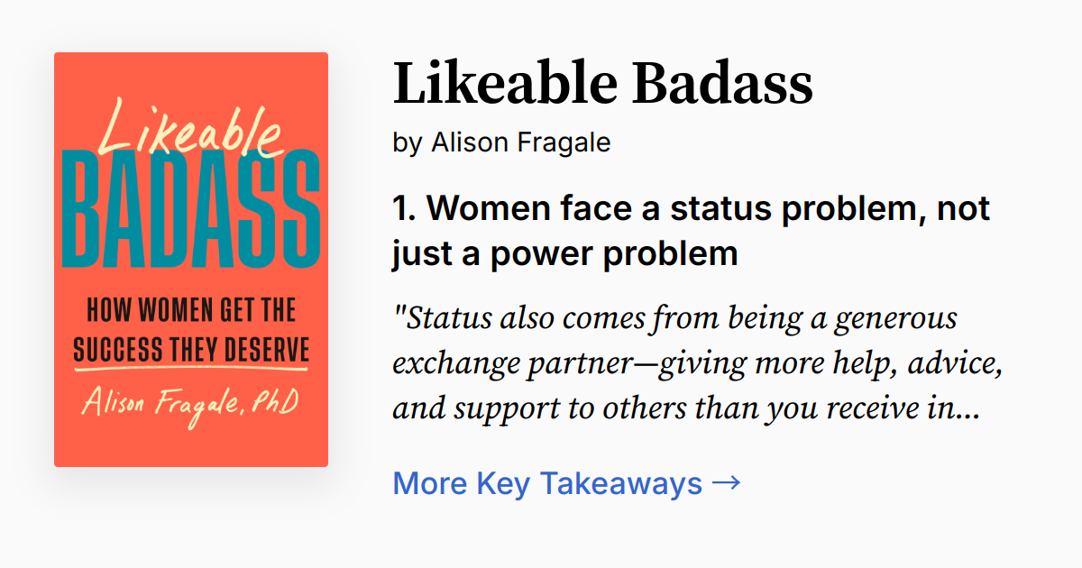 Likeable Badass | Summary, Quotes, FAQ, Audio