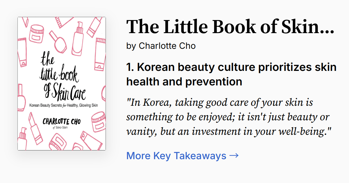 The Little Book of Skin Care | Summary, Audio, Quotes, FAQ