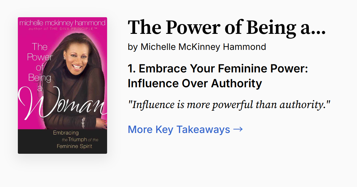 The Power of Being a Woman | Summary, Audio, Quotes