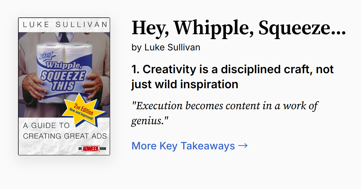 Hey Whipple, Squeeze This | Summary, Audio, Quotes, FAQ