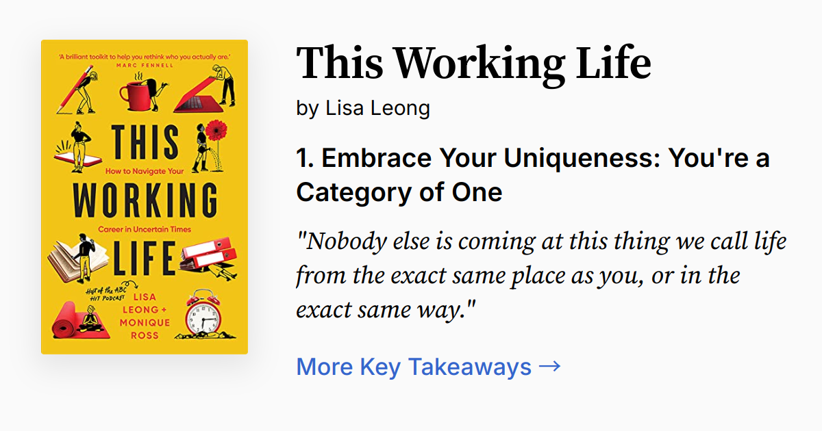 This Working Life | Summary, Audio, Quotes