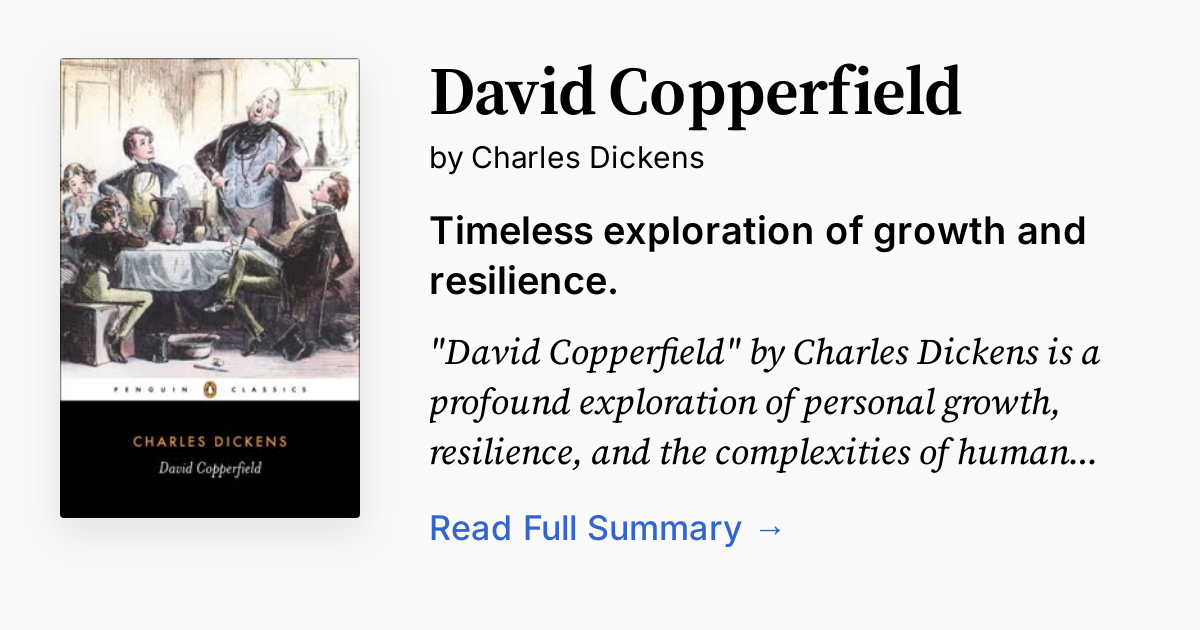 David Copperfield | Summary, Analysis, FAQ