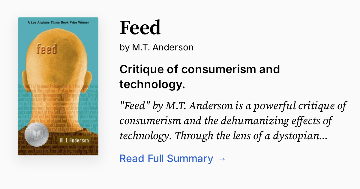 Feed by M.T. Anderson | Summary, Analysis, FAQ
