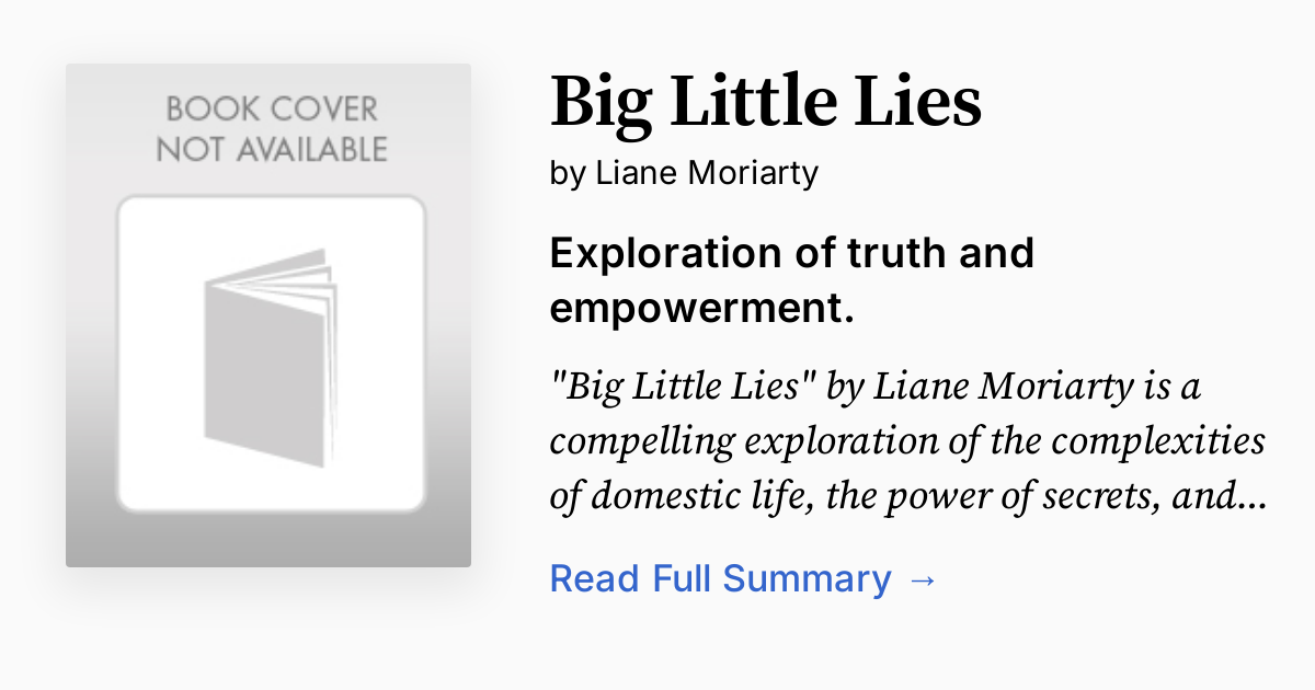 Big Little Lies | Summary, Audio, Analysis, FAQ