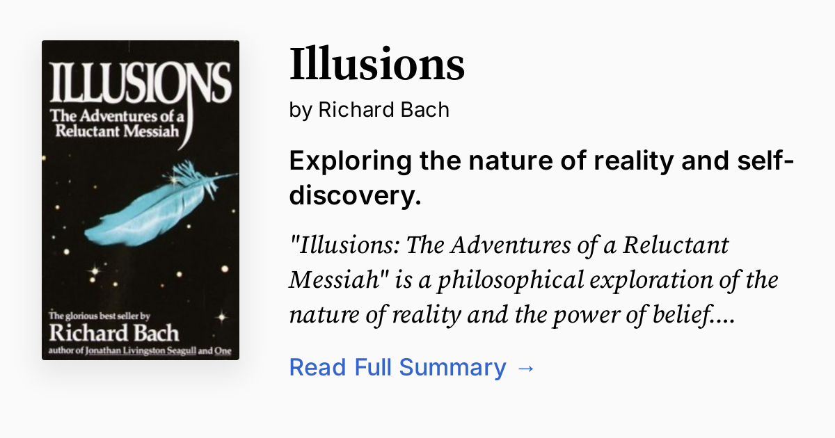 Illusions by Richard Bach | Summary, Audio, Analysis, FAQ