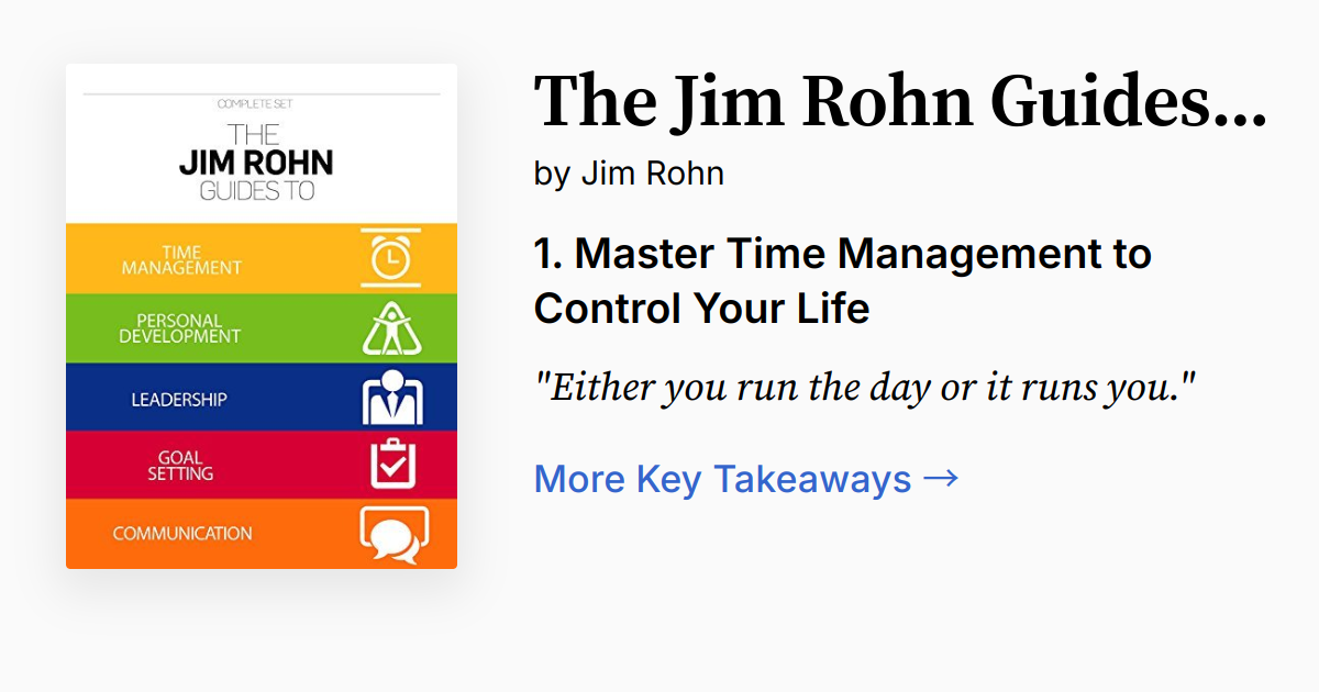 The Jim Rohn Guides Complete Set | Summary, Audio, Quotes, FAQ