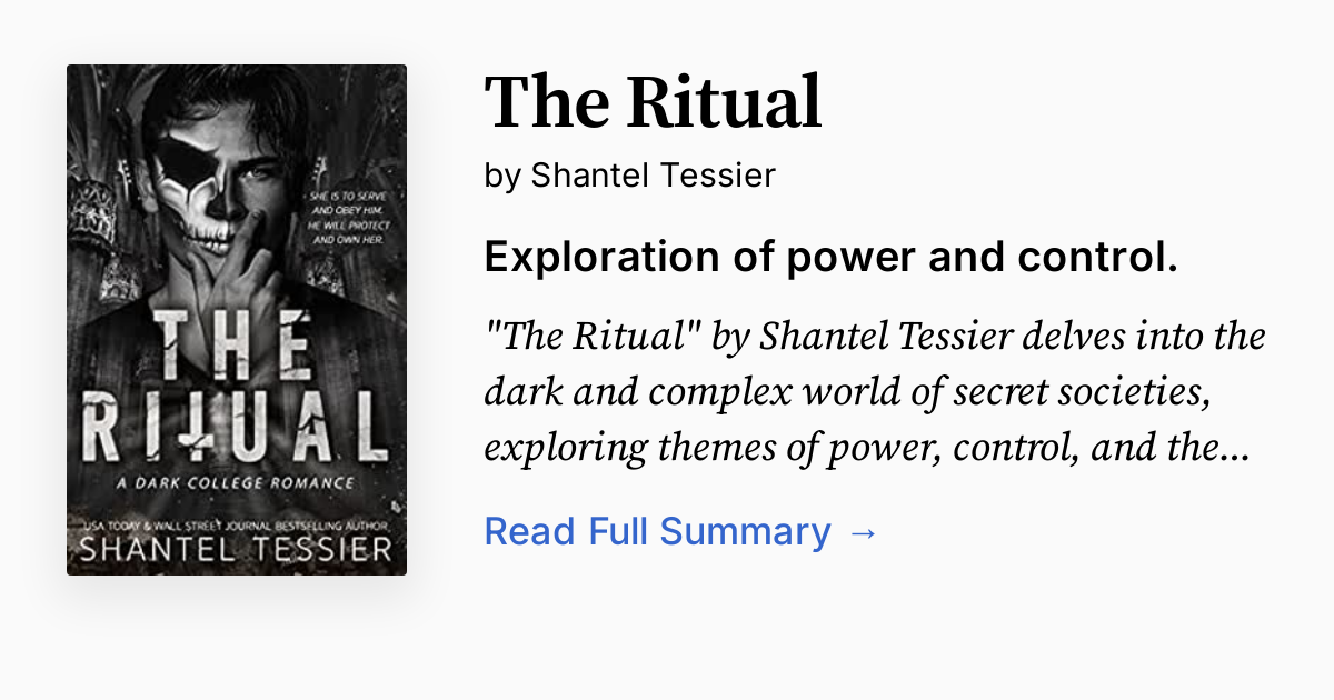 The Ritual by Shantel Tessier | Summary, Analysis, FAQ