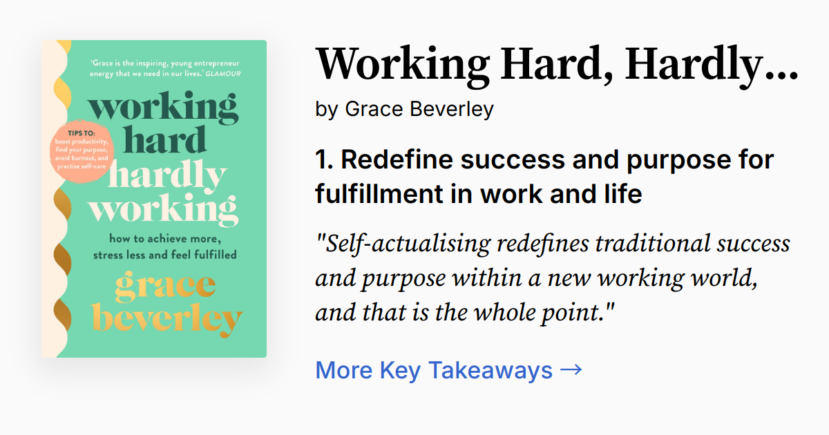Working Hard, Hardly Working | Summary, Audio, Quotes, FAQ