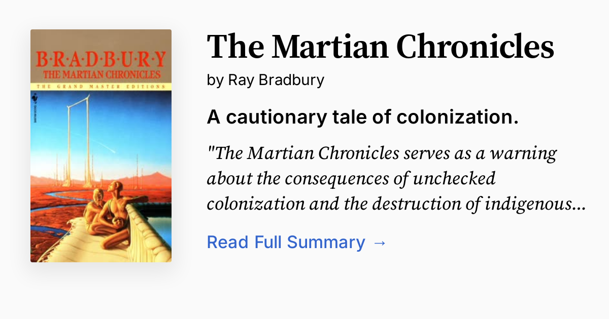 The Martian Chronicles | Summary, Analysis, FAQ