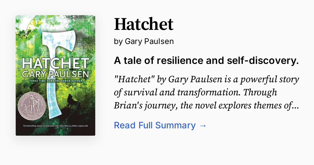Hatchet by Gary Paulsen | Summary, Analysis, FAQ