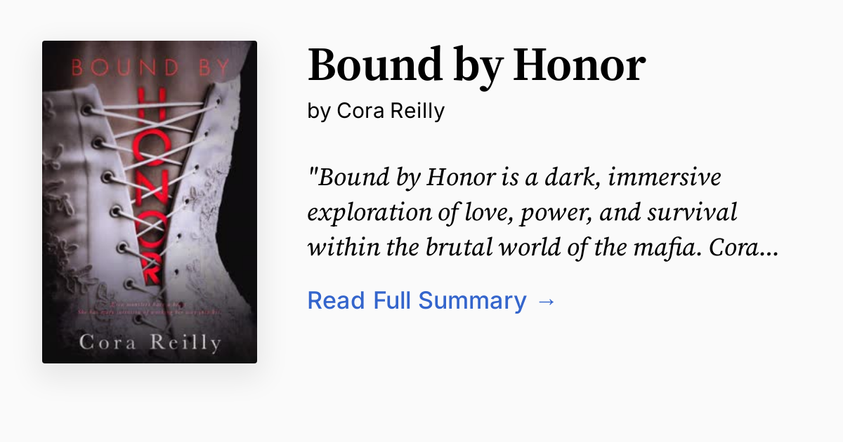 Bound by Honor by Cora Reilly | Summary, Analysis, FAQ