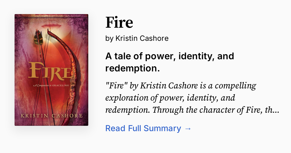 Fire by Kristin Cashore | Summary, Audio, Analysis, FAQ