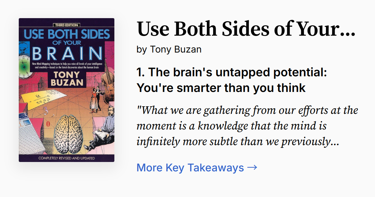 Use Both Sides of Your Brain | Summary, Audio, Quotes, FAQ