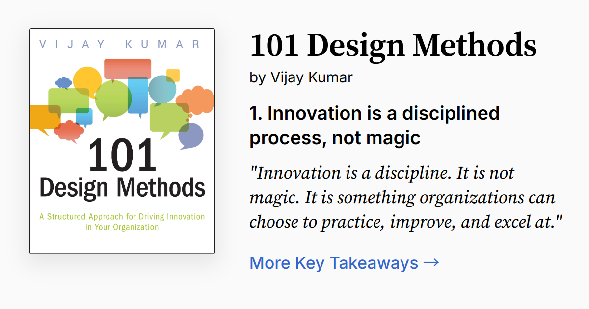 101 Design Methods | Summary, Quotes, FAQ, Audio