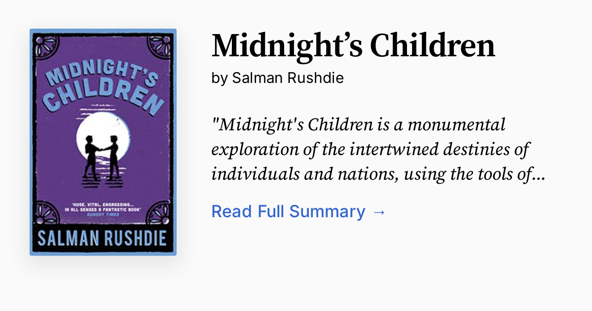 Midnight’s Children | Summary, Audio, Analysis