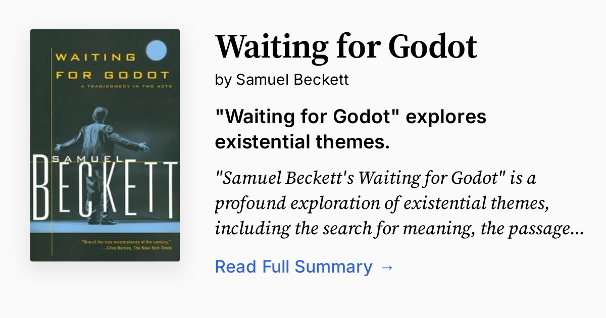 Waiting for Godot | Summary, Analysis, FAQ