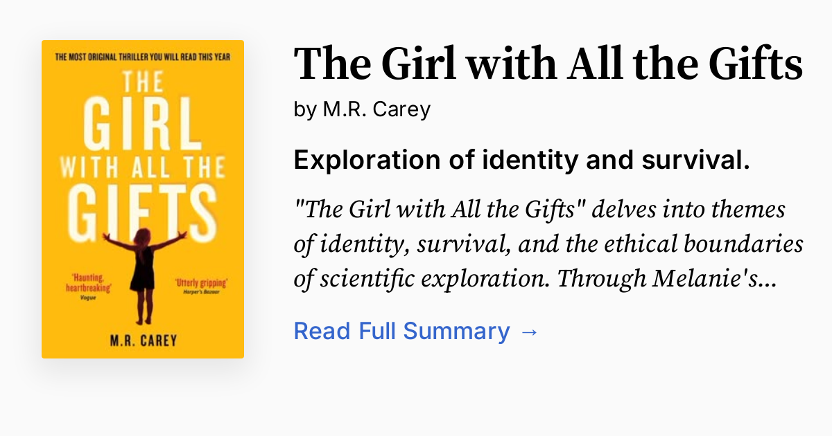 The Girl with All the Gifts | Summary, Audio, Analysis, FAQ