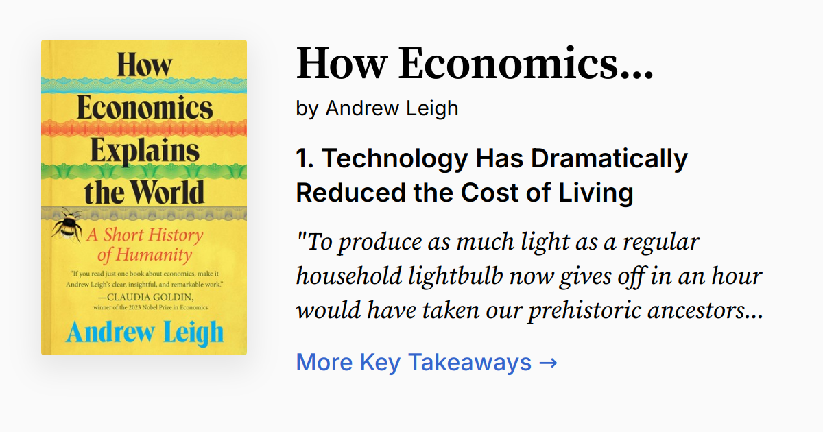 How Economics Explains the World | Summary, Audio, Quotes, FAQ