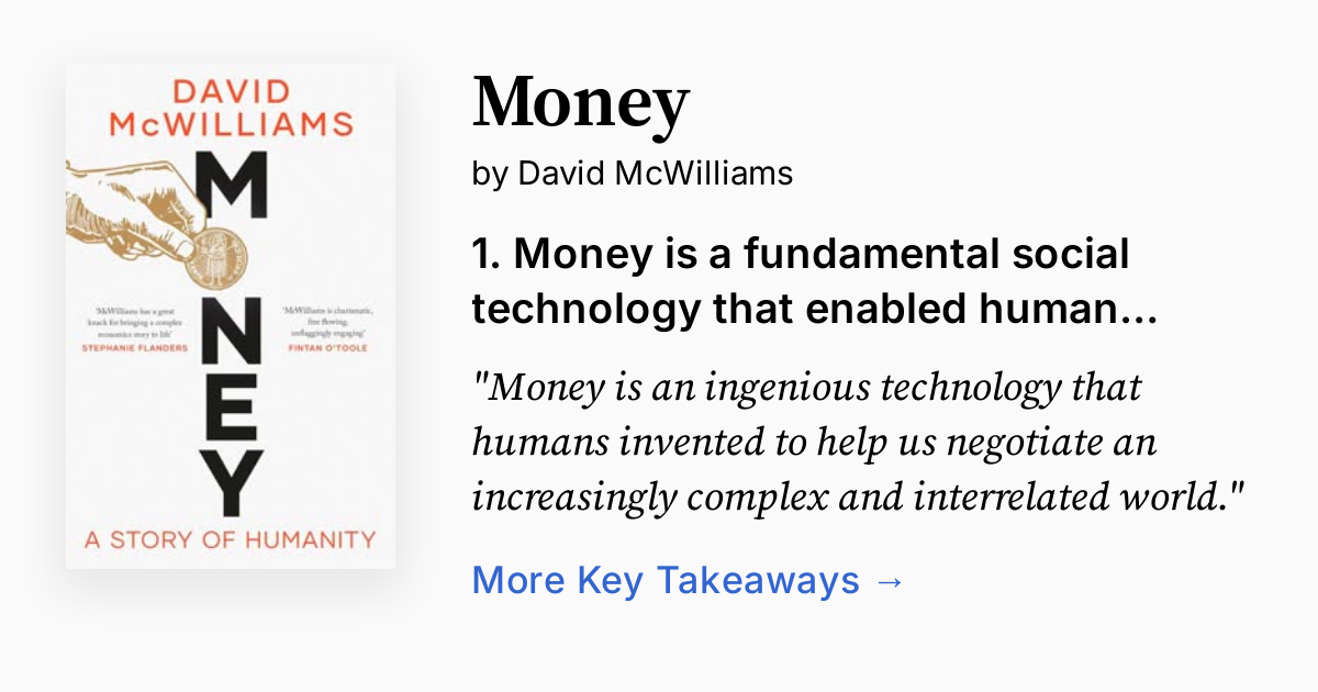 Money by David McWilliams | Summary, Audio, Quotes, FAQ