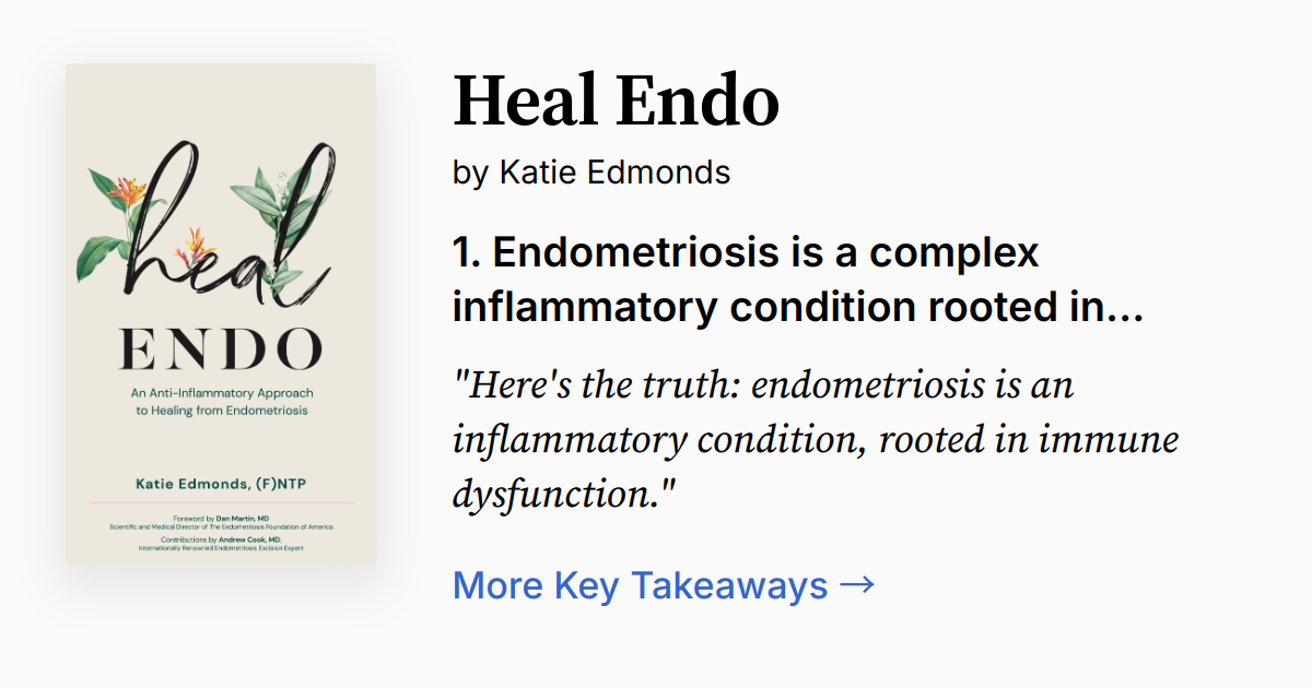 Heal Endo by Katie Edmonds | Summary, Audio, Quotes, FAQ
