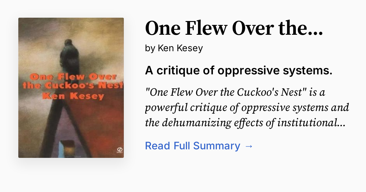 One Flew Over the Cuckoo’s Nest | Summary, Analysis, FAQ
