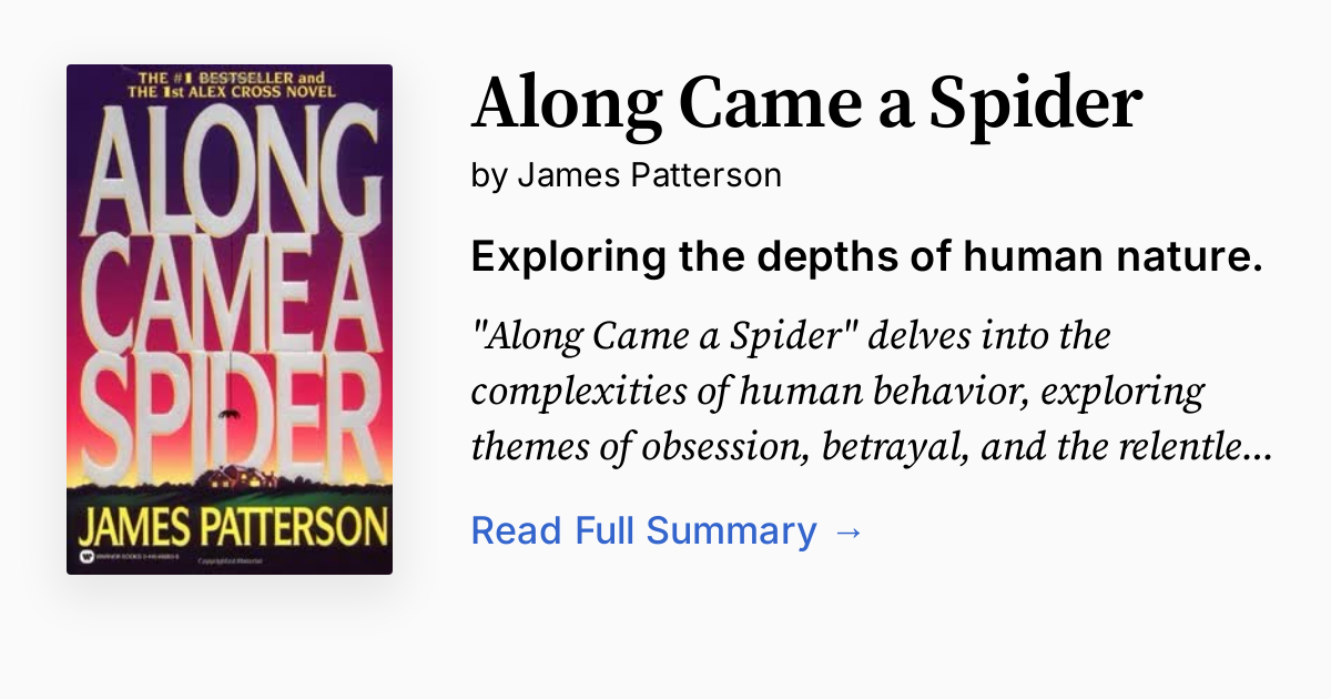Along Came a Spider | Summary, Audio, Analysis, FAQ