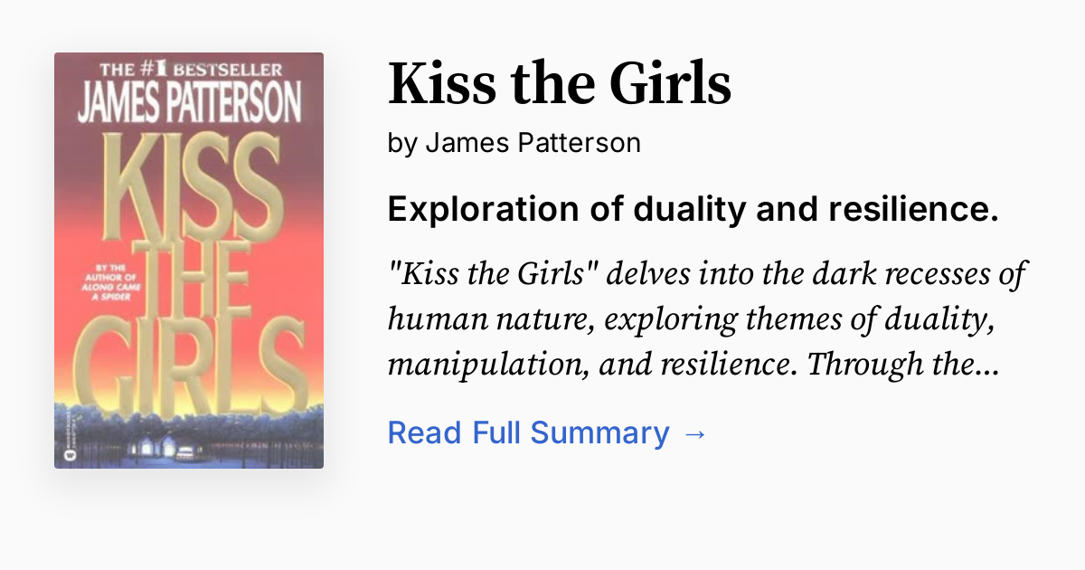 Kiss the Girls by James Patterson | Summary, Analysis, FAQ