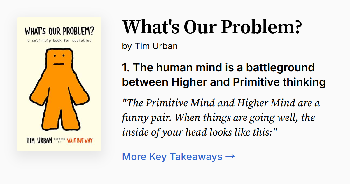 What's Our Problem? | Summary, Audio, Quotes, FAQ