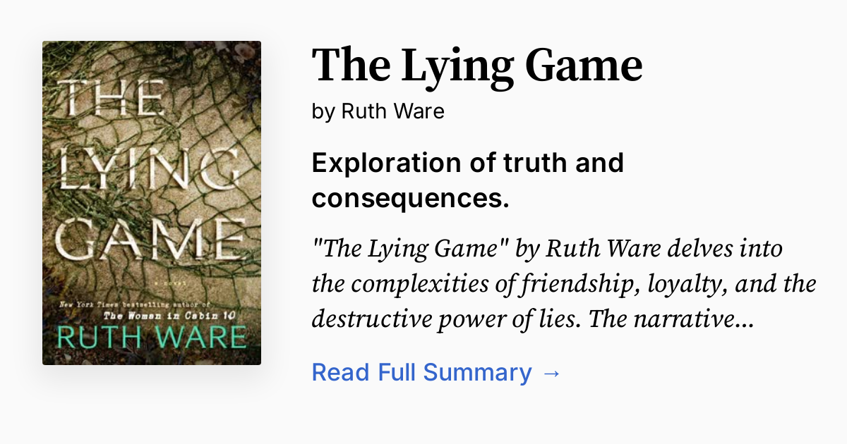 The Lying Game by Ruth Ware | Summary, Analysis, FAQ