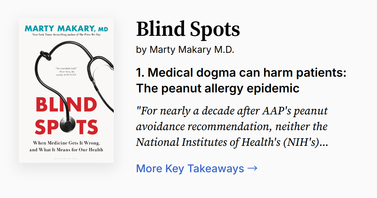 Blind Spots by Marty Makary | Summary, Quotes, FAQ, Audio