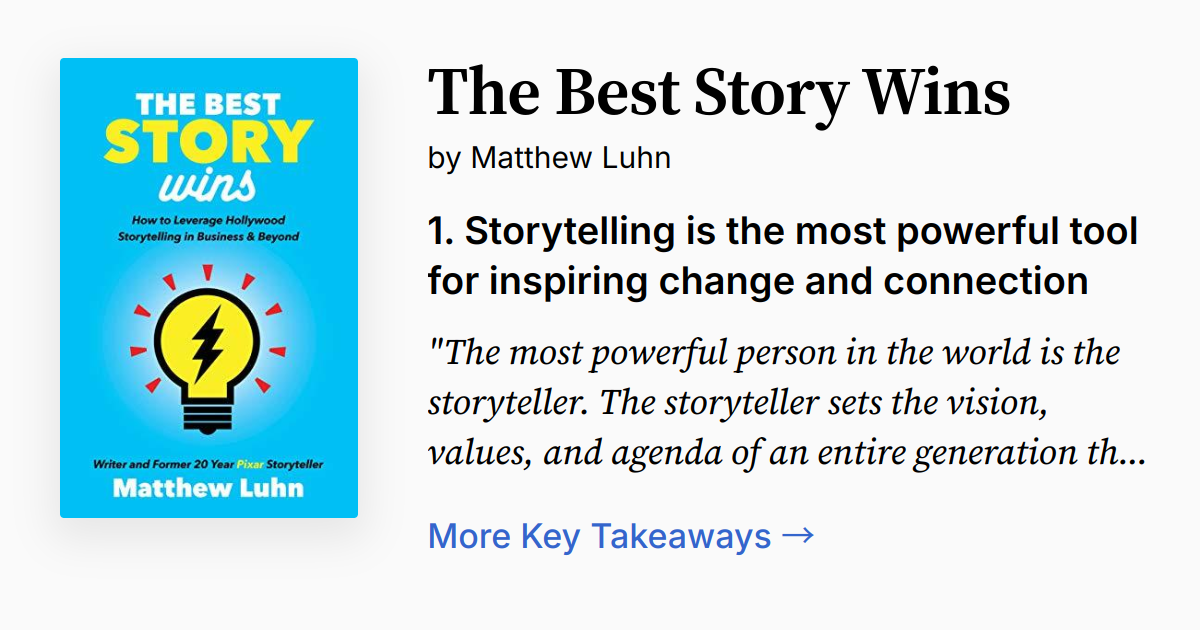 The Best Story Wins | Summary, Audio, Quotes, FAQ
