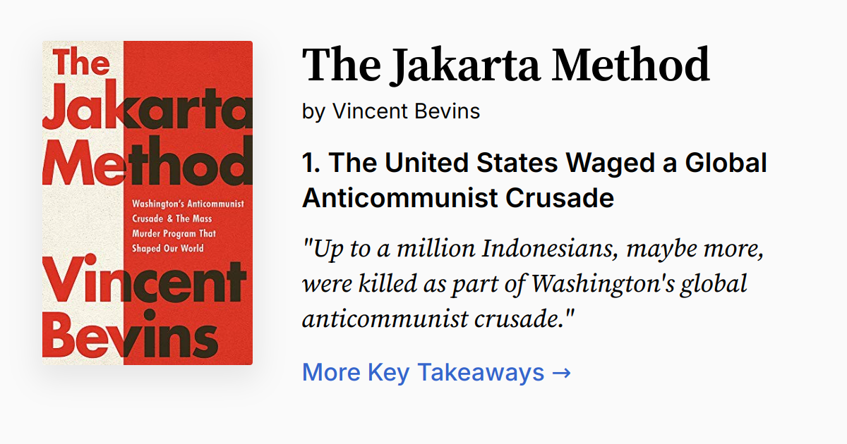 The Jakarta Method | Summary, Quotes, FAQ, Audio