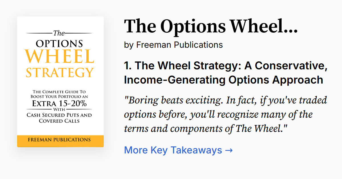 The Options Wheel Strategy | Summary, Audio, Quotes, FAQ