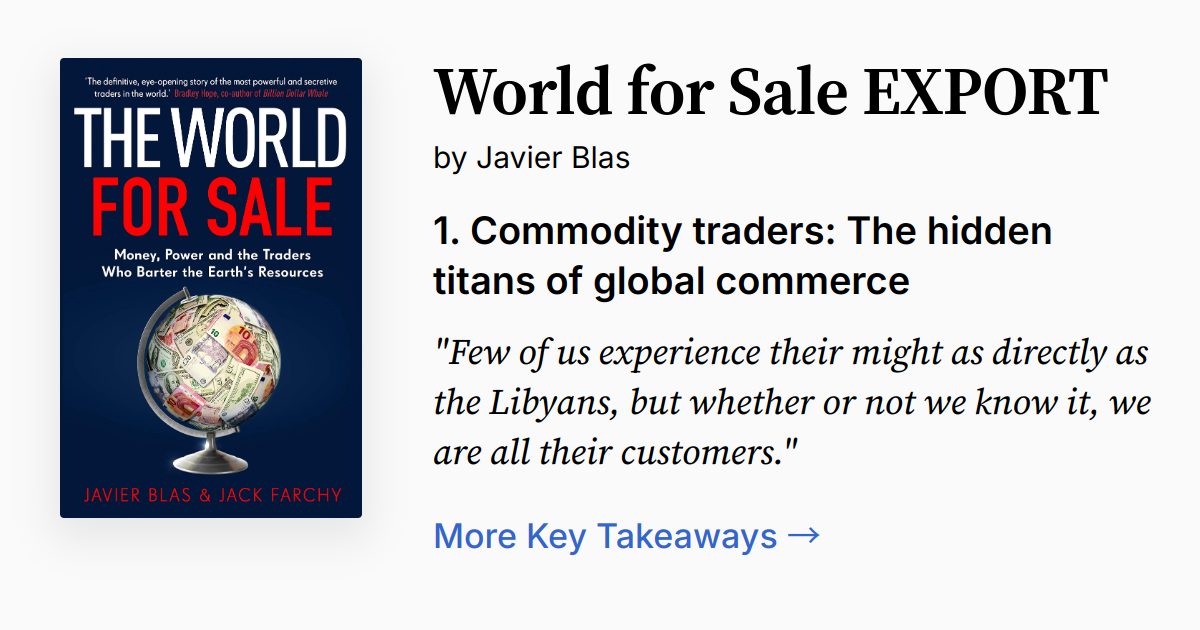 The World for Sale | Summary, Audio, Quotes, FAQ