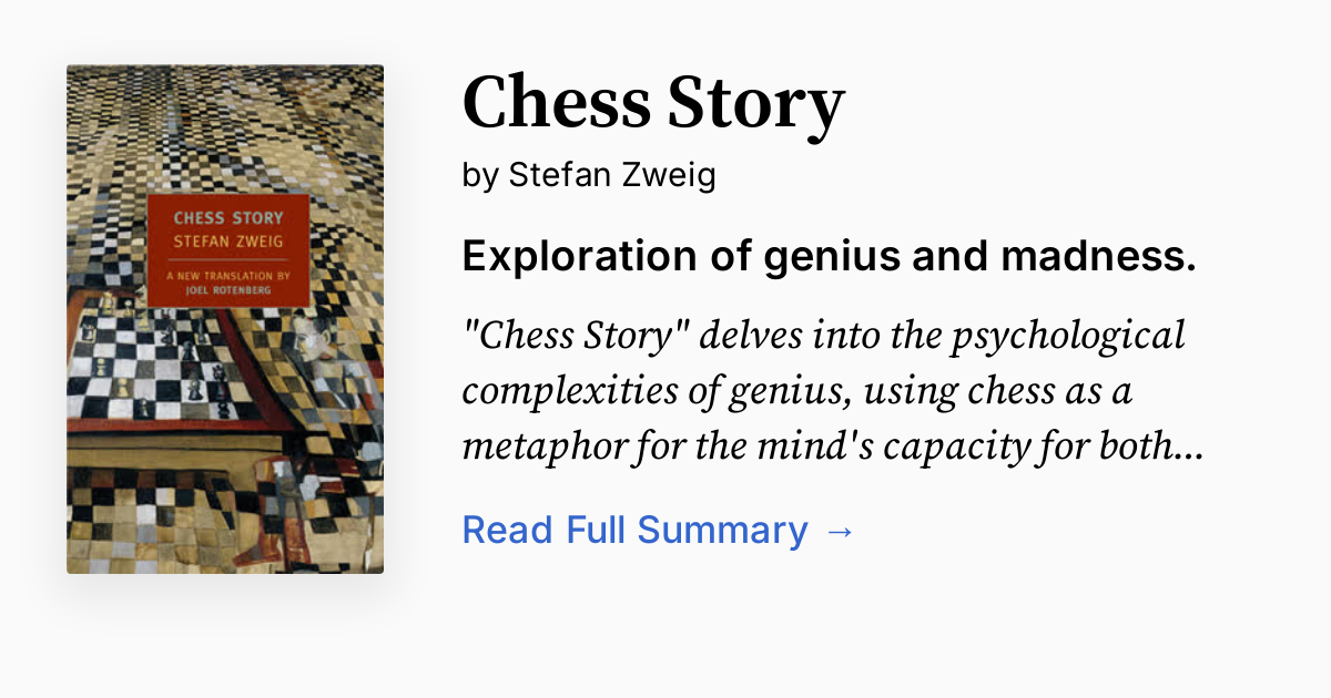 Chess Story by Stefan Zweig | Summary, Analysis, FAQ