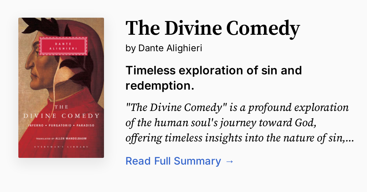 The Divine Comedy | Summary, Analysis, FAQ