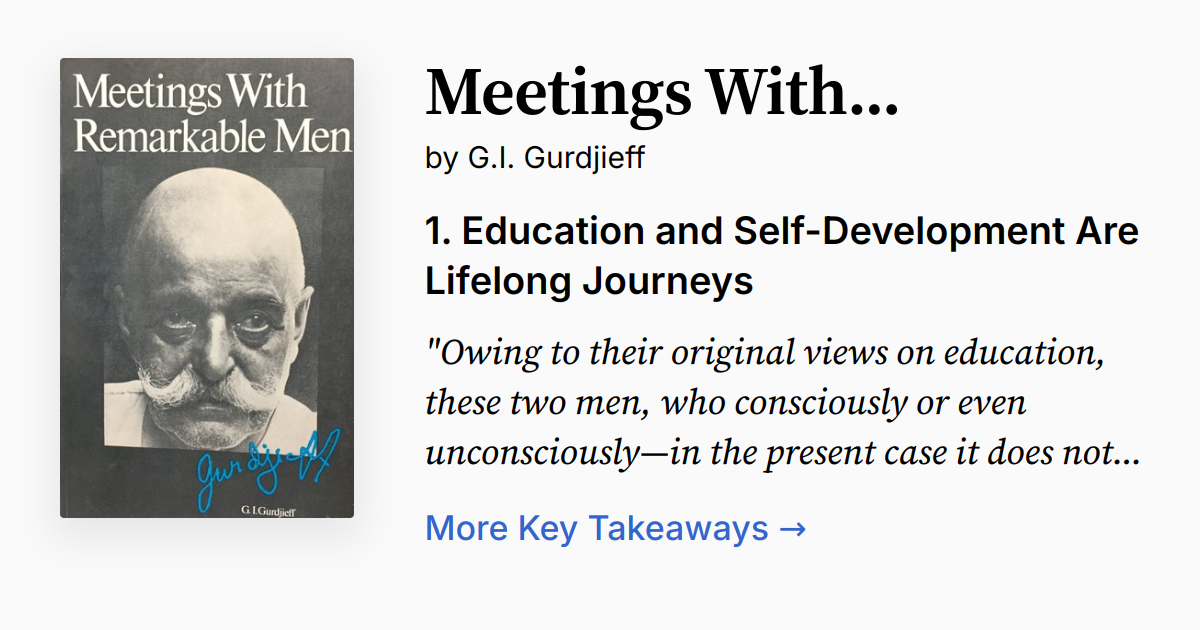 Meetings With Remarkable Men | Summary, Audio, Quotes, FAQ
