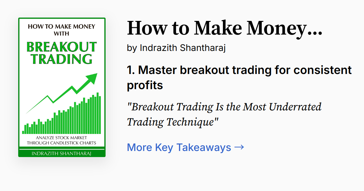 How to Make Money With Breakout Trading | Summary, Audio, Quotes, FAQ
