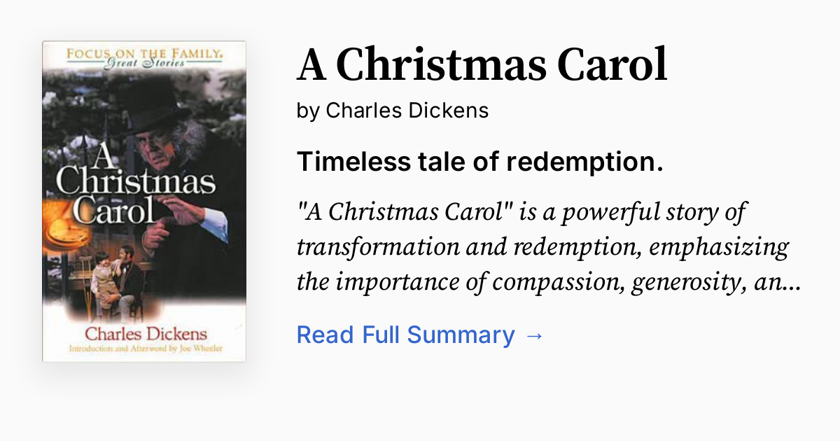 A Christmas Carol | Summary, Audio, Analysis, FAQ