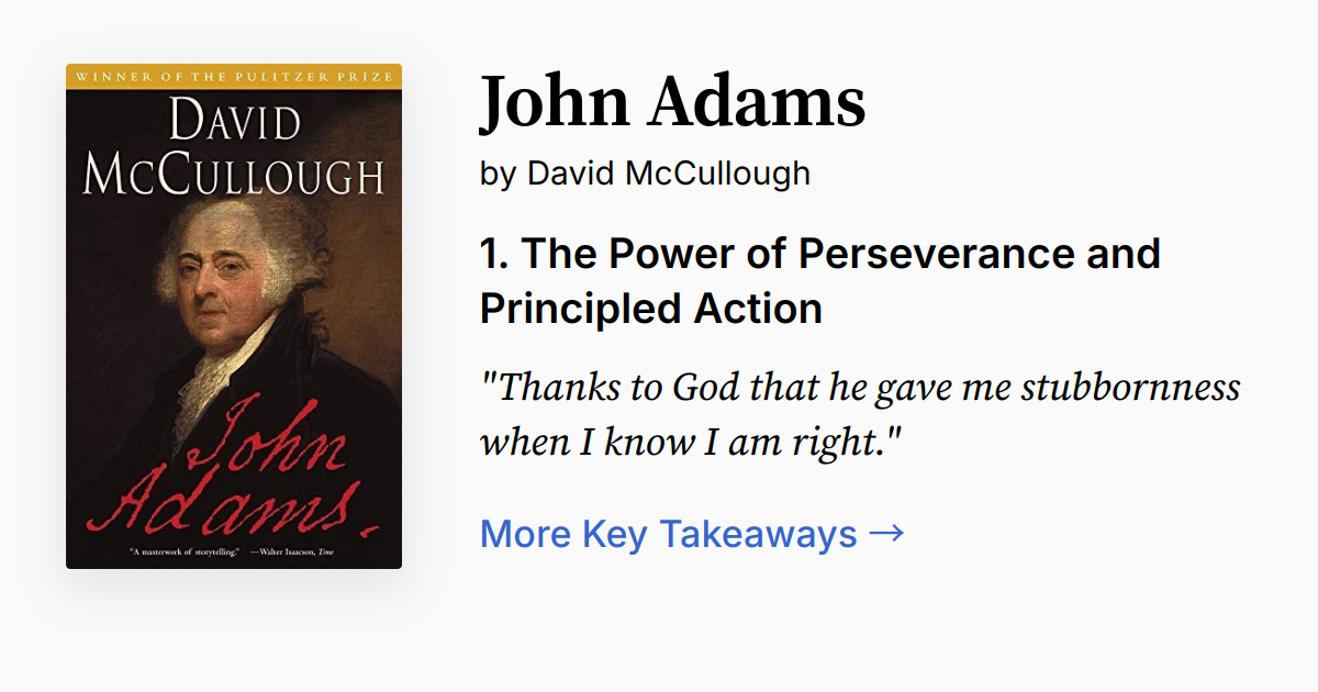 John Adams by David McCullough | Summary, Audio, Quotes, FAQ