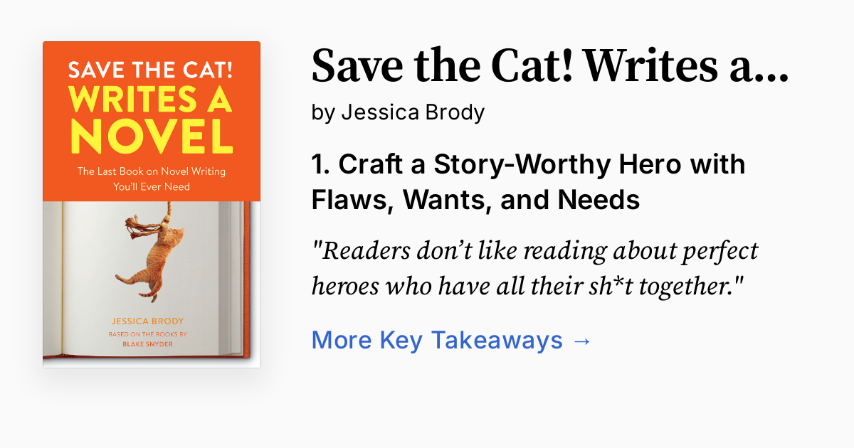 Save the Cat! Writes a Novel | Summary, Quotes, FAQ, Audio