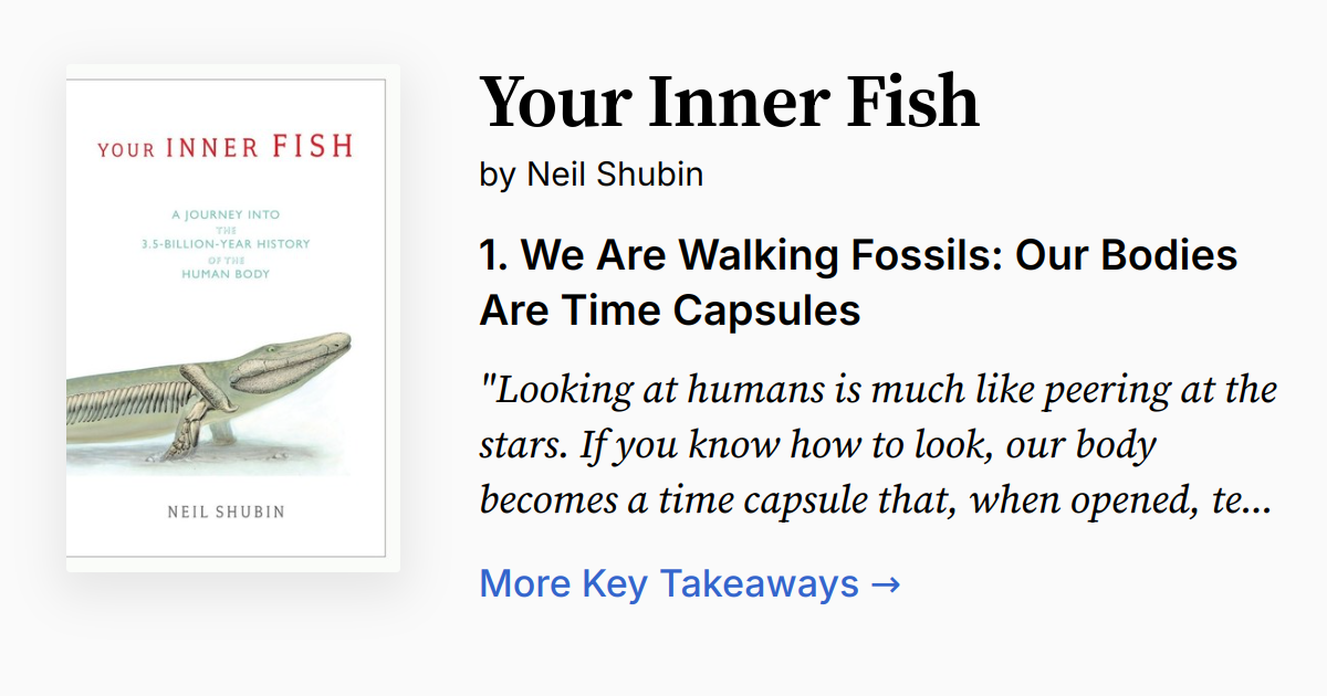 Your Inner Fish | Summary, Quotes, FAQ, Audio