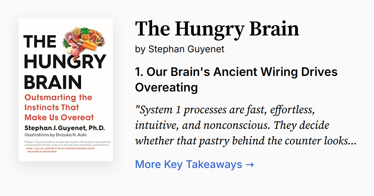 The Hungry Brain | Summary, Audio, Quotes, FAQ