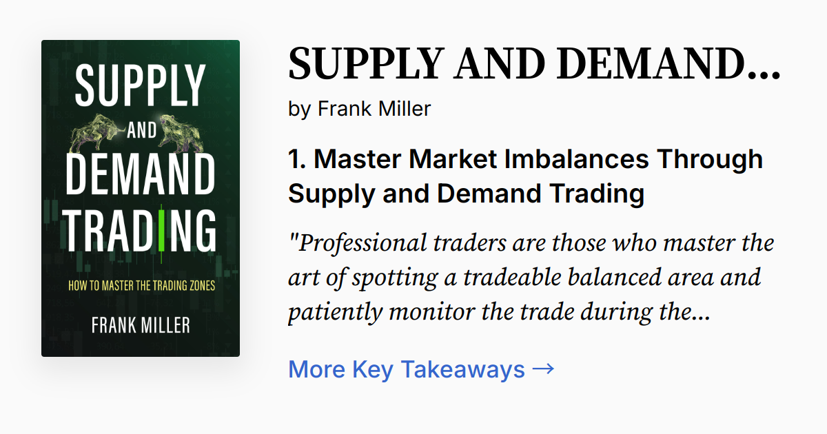 SUPPLY AND DEMAND TRADING | Summary, Audio, Quotes, FAQ