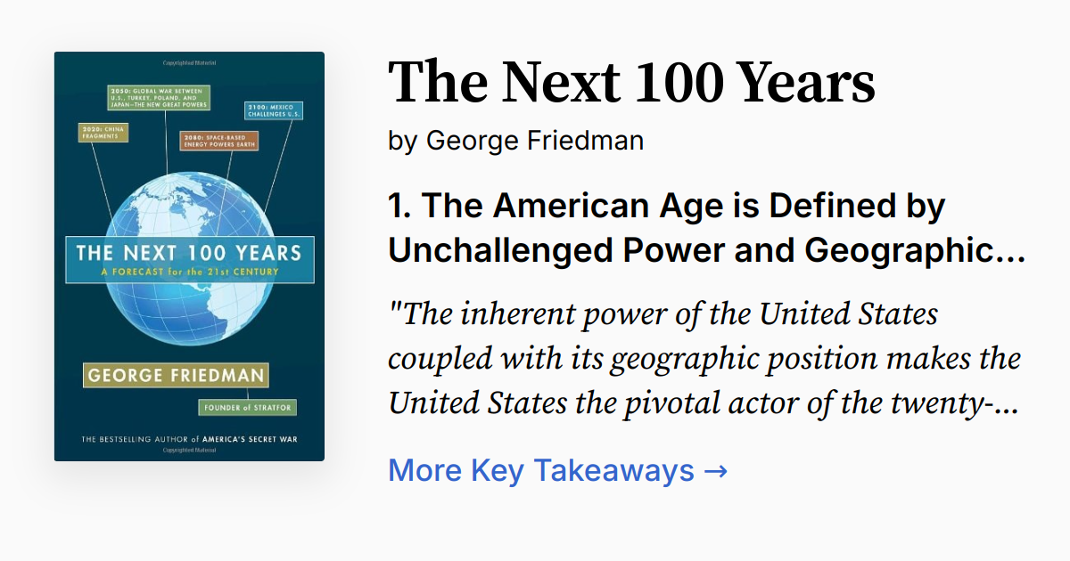 The Next 100 Years | Summary, Audio, Quotes, FAQ